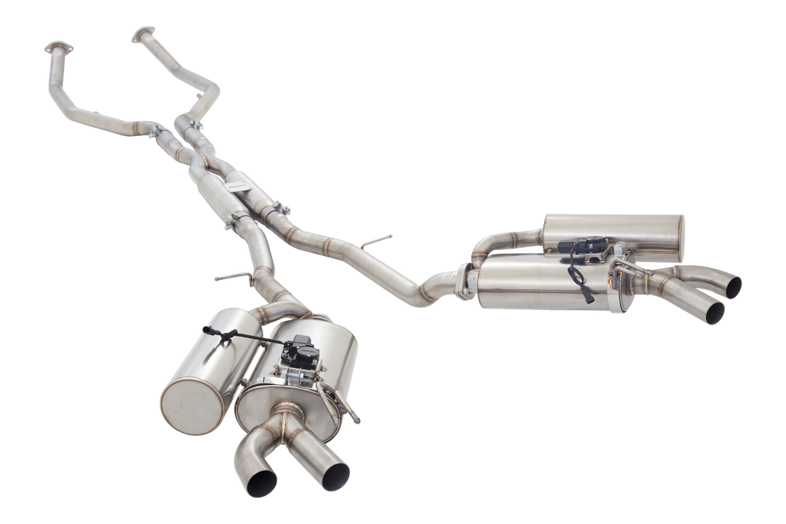 XForce Twin 2.5in Cat-Back Exhaust w/Varex Rear Mufflers (Kia Stinger ...