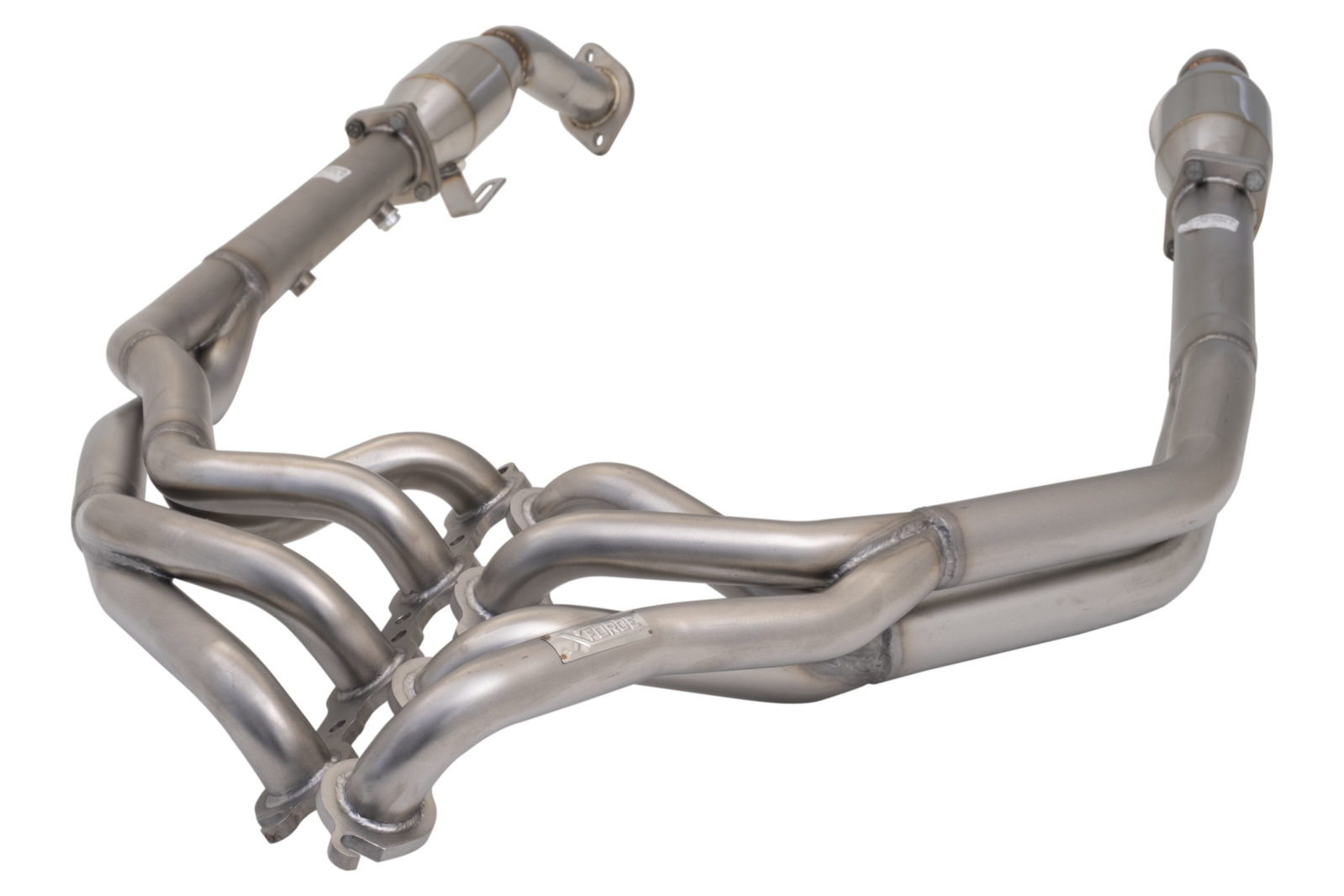 XForce Tri Y Header Design 1 5/8" Primary Pipe with 2.5" Outlet & Cat ...